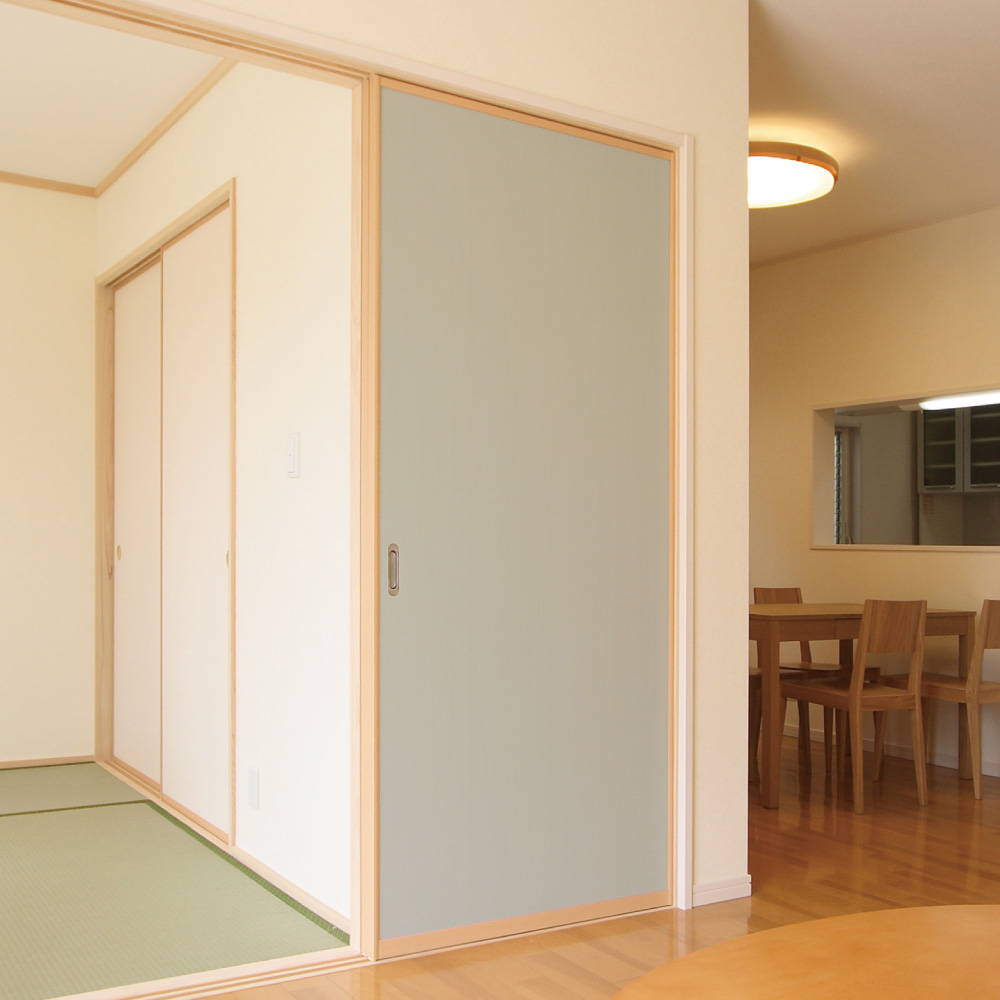 アイスブルー ／ メルア ふすま用リメイクシール Harokka